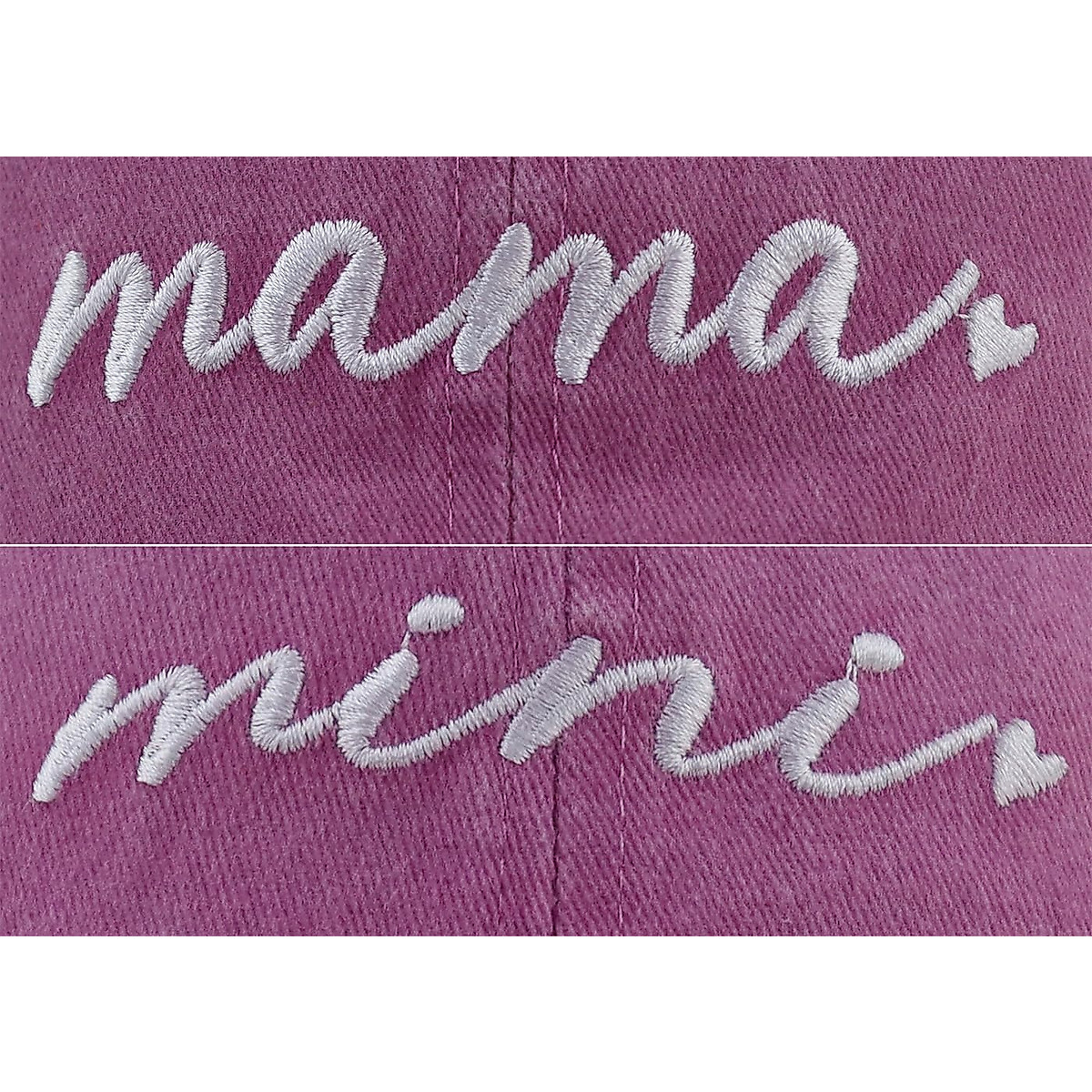 Mama and Mini Hats for Women, Matching Toddler Girl 3-10 Years Old, 2 PCS Mommy and Me Hats, Cute Mother Daughter Pink Baseball Cap, Mother's Day Birthday Gifts for Mom, Parent, Child, Sister, Girls