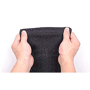 Women Teen Girls Super Long Fleece Knee Padded Leg Warmer Winter Stretchy Warm Knee Braces Leg Sleeves Support Protector Over-Knee Socks Legging for Snow Skiing Dance Yoga Cycling Camping Arthritis