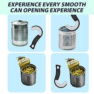 Easy Open Ring Pull Can Opener - Pop Top Tab Puller - Simple Tool for Soda Tabs, Lid Lifter, Tin Can, Ideal for Protecting Nails and Folks with Joint Pain or Arthritis