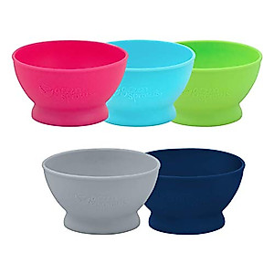 green sprouts Feeding Bowl Made from Silicone Gently Transitions Baby to pureed Food Easy to Hold, Durable, Unbreakable, Heat-Resistant Silicone, Dishwasher Safe
