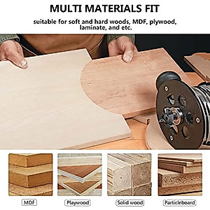 SpeTool CNC Spoilborad Surfaing Router Bit 1" Cutting Diameter 2+2 Flute with 1/4" Shank Router Planning Dado Cleaning Planer Bit