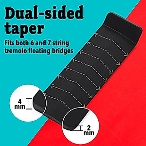 IMPRESA [2 Pack] Guitar Floating Tremolo Bridge Shim - for Easy Adjustment and Tuning - Durable Plastic Trem Wedge - Electric Guitar Bridge Replacement Tool for Faster String Replacement