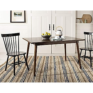 Safavieh American Homes Collection Parker Country Farmhouse Wood Black Spindle Side Chair (Set of 2)