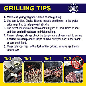 Grillers Choice Grill Basket - Large Non-Stick Commercial Basket With Handle For Outdoor Grilling. Designed By Chef, BBQ Judge. Barbeque Grilling Accessories By Grillers Choice.