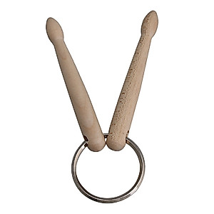 Homeswitch Wood Drum sticks Percussion Key Ring Chain Keyrings Mini Drum Sticks Keychain