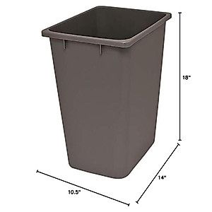 Kesseböhmer 36Qt.(34 Liter) OR 52Qt.(49 Liter) Replacement Trash Bin with Lid