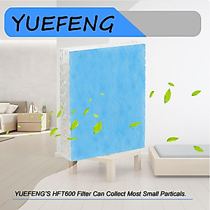 YUEFENG Humidifier Replacement Filter T for Honeywell Top Fill Humidifier HEV615 and HEV620 Humidifier Wicks, Compatible with Part # HFT600, HFT600T, HFT600PDQ (Blue-6pcs)