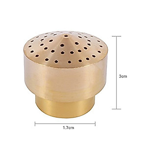 Water Nozzle, Brass Column Fireworks Water Fountain Nozzle Garden Pond Sprinkler Spray Head for Garden Pond Brass Cluster Water Fountain Nozzle Spray Pond Sprinkler Qaste Oil Nozzle