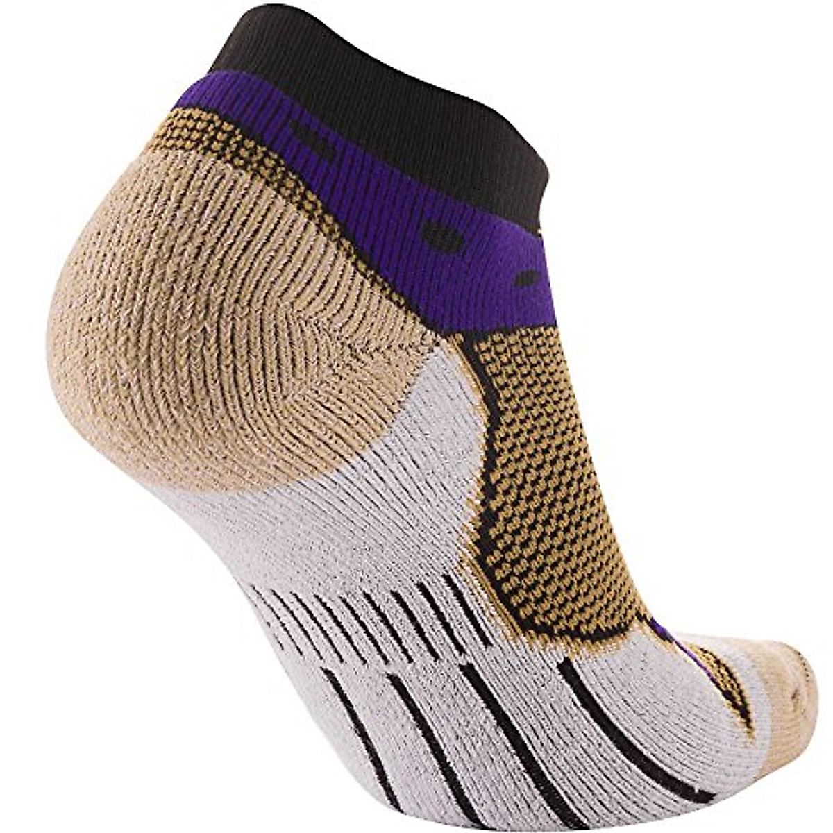 Zensah Copper Lightweight Running Socks, Small, Purple