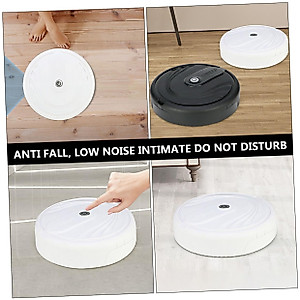 HOMSFOU 1 Set Sweeping Robot Floor Mopping Robot Toy Robotic Cleaner Vaccum for Kids Mop Vacuum Robot Toy Kid Housekeeping Toy Mini Hair Toddler Abs Plastic Household Game Supplies White