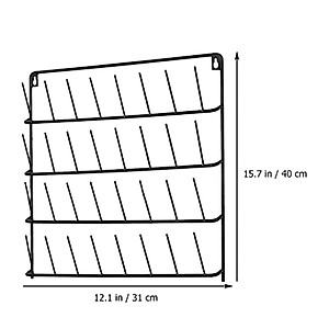 VICASKY Spools Thread Rack Metal Thread Holder Organizer with Hanging Hooks for Embroidery Quilting and Sewing Threads Black