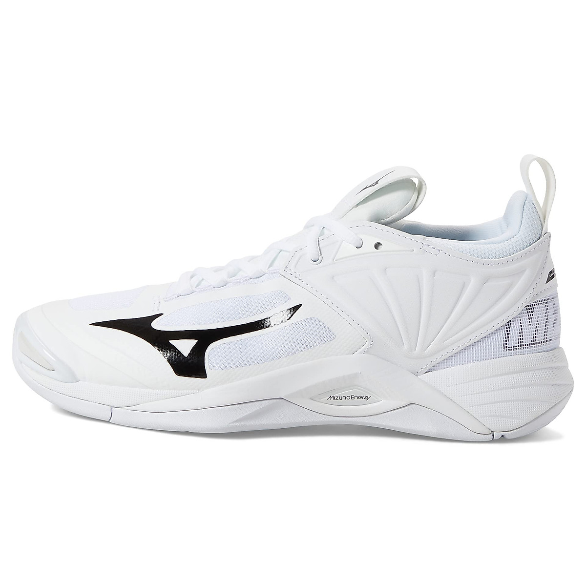 Mizuno Women's Wave Momentum 2 | Women's Indoor Volleyball Shoe | White/Black | US Women's 9