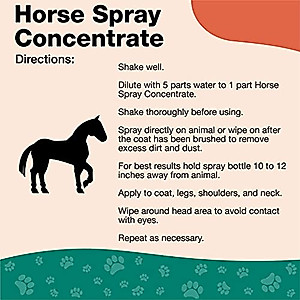 NaturVet Natural Horse Spray Repellant – For Horses Coat, Legs, Shoulders & Neck – Includes Citronella, Rosemary, Cedar Oils – Herbal Fragrance for Horses – 32 Oz.