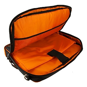 Orange Soft Travel Cross-Body Briefcase Bag Shoulder Carrying Case for MacBook Air 13-inch, Pro 13"