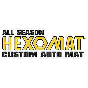 Intro-Tech Hexomat Front Row Custom Floor Mats for Select Ferrari F40 Models - Rubber-like Compound (Clear)