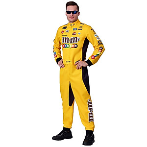 Fun Costumes Uniform Costume of NASCAR Kyle Busch Plus Size 2X Yellow 2X
