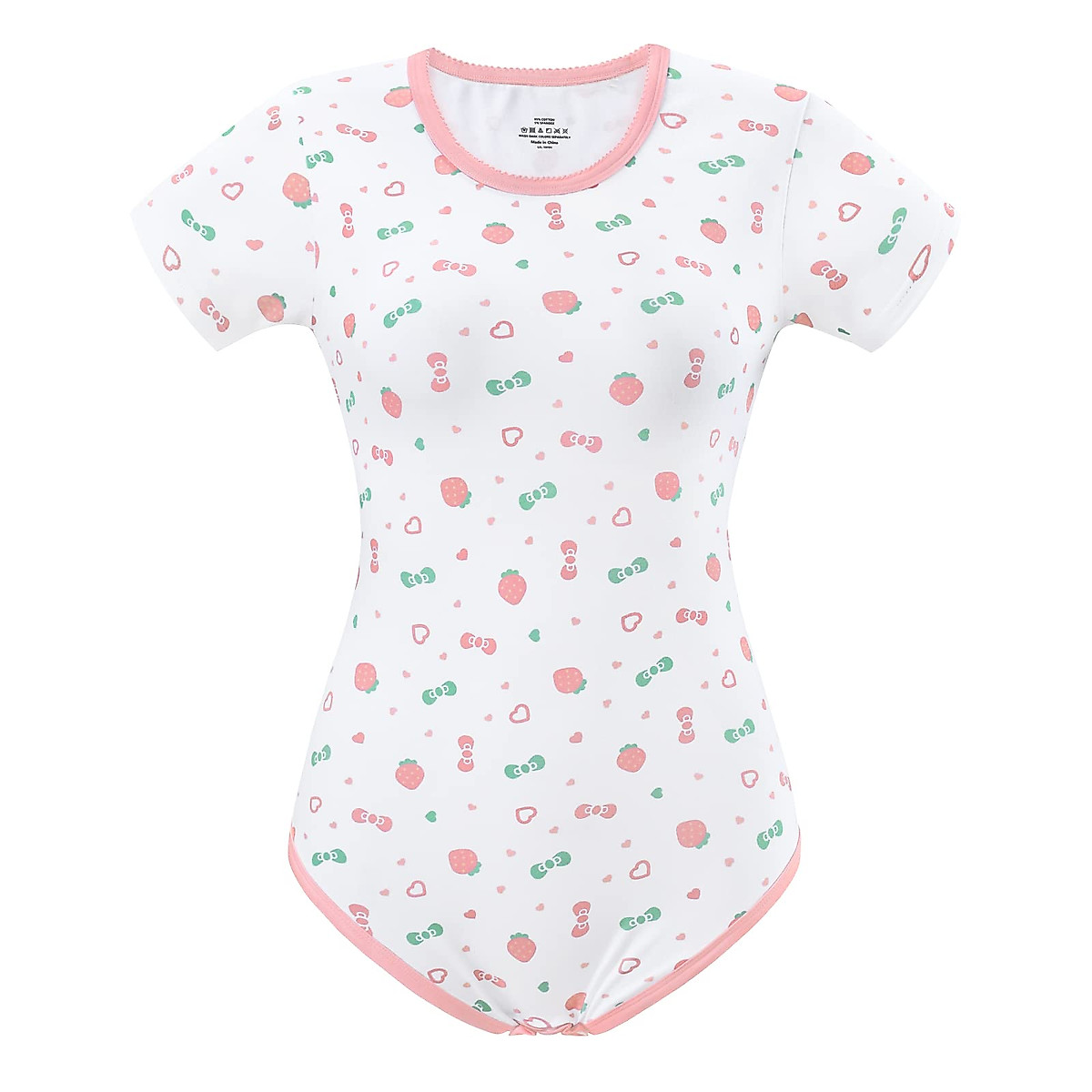 Littleforbig Cotton Romper Onesie Pajamas Bodysuit - Baby Berries Onesie M