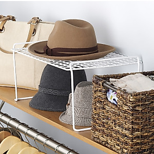 Whitmor Medium Stacking Helper Shelf White