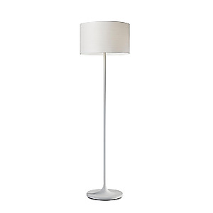 Adesso 6237-02 Oslo Floor Lamp – Corrosion Resistant, Scratch Proof, White Matte Finish Lighting Equipment with Metal Body. Tools & Home Improvement,Matte White