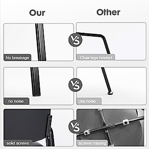 edx Waiting Room Guest Chairs Set of 2 with Padded Arms, Leather Office Stationary Reception Side Chair for Home Desk Conference Lobby Church Medical Clinic Elderly Student, Lumbar Support-Black