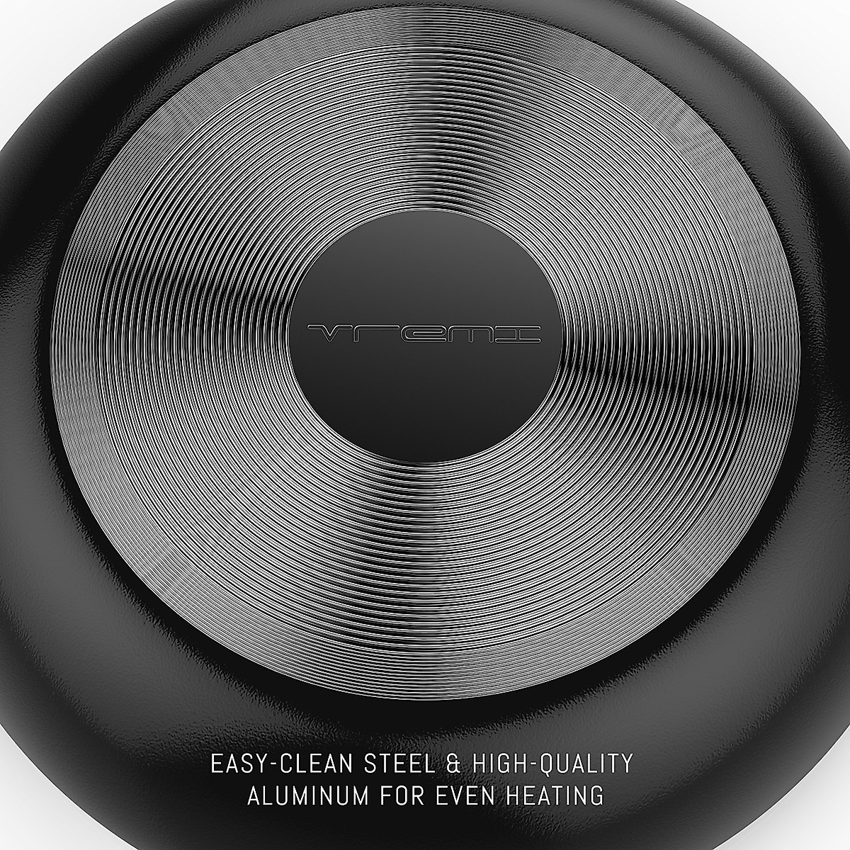 Vremi 15 Piece Nonstick Cookware Set - Durable Aluminum Pots and Pans with Cooking Utensils - Colorful Oven Safe and Multi Quart Enameled Saucepans Dutch Ovens and Fry Pans with Glass Lid