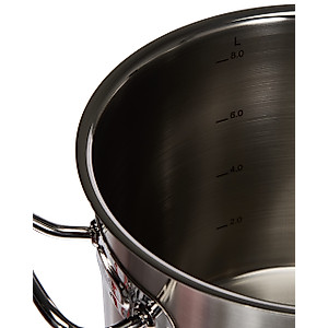Fissler Original-Profi Collection 2019 Stainless Steel Tall Stock Pot, 9.6 Quart