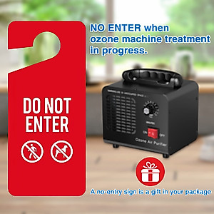 JOBYNA Ozone Generator Air purifier, 6000mg/h Ozone Machine Odor Removal, 120min Time Setting, Auto Shut Off Ozonator Ozone Machine for Car, Room, House, Smoke, and Pet