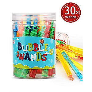 TOY Life 32 Bubble Party Favors for Kids 4-8 Bubble Maker Kids Goodie Bags Stuffer Bulk Prizes Assortment for Kids Bubbles Wand Wedding Fiesta Birthday Bulk Easter Basket Stuffers for Kids