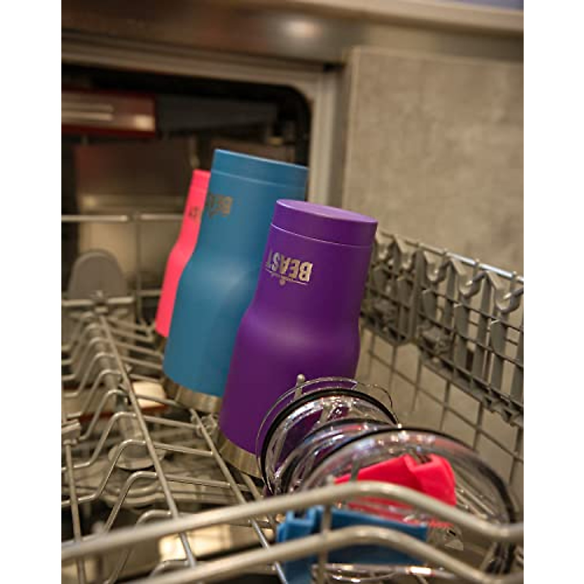 Beast 20 oz Tumbler Stainless Steel Vacuum Insulated Coffee Ice Cup Double Wall Travel Flask (Stormy Sky Blue)