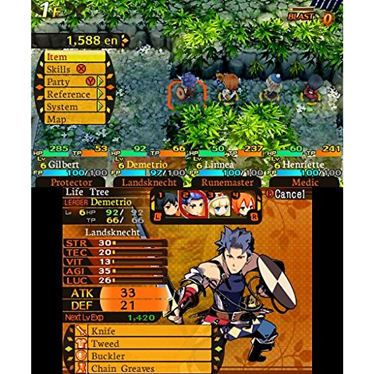 Etrian Mystery Dungeon - Nintendo 3DS