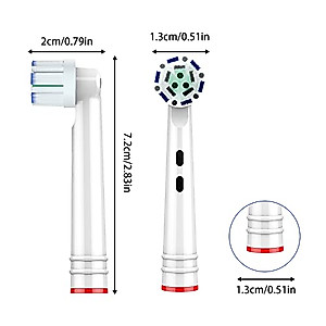 Sensitive Toothbrush Heads Replacement for Oral B, Ultra Sensi Replacement Brush Heads Compatible with Oral-B Professional Electric Toothbrush Heads 12 Pack