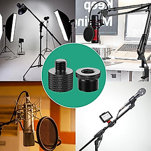 Mic Stand Adapter 5/8 Female to 3/8 Male and 3/8 Female to 5/8 Male Screw Thread Adapter for Tripod Stand Mic Mount ect 8 Pack by Rigych