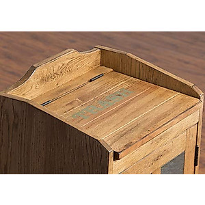 Sunny Designs Sedona Trash Box, Rustic Oak Finish