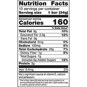 Nature Valley Granola Bars, Sweet and Salty Nut, Peanut, 1.2 oz, 15 ct