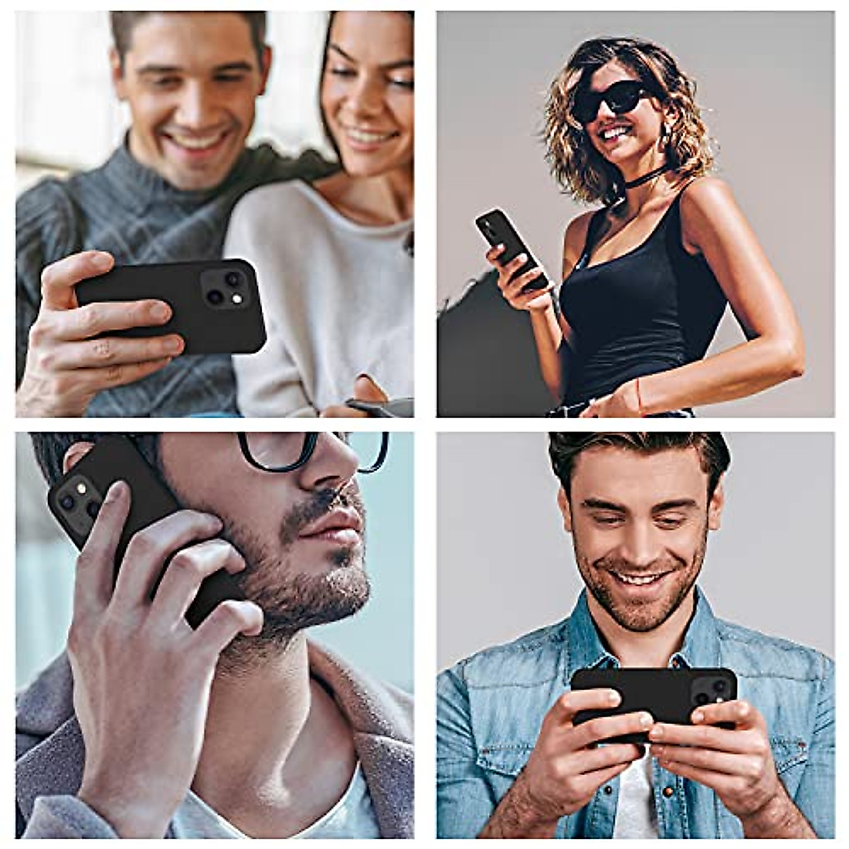 Cordking Designed for iPhone 13 Case, iPhone 14 Case, Silicone Ultra Slim Shockproof Protective Phone Case with [Soft Anti-Scratch Microfiber Lining], 6.1 inch, Black