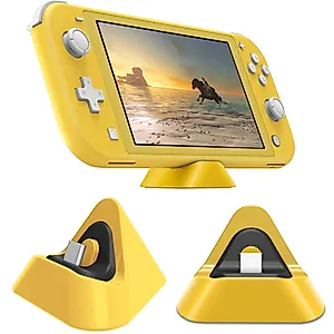 Charging Dock for Nintendo Switch Lite, Charging Stand Station Compatible with Nintendo Switch (Yellow)