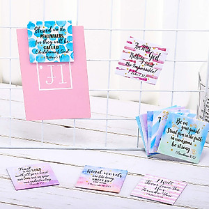 Weewooday 12 Pieces Christian Magnets Inspirational Refrigerator Magnets Verse Square Motivational Fridge Magnets Bible Verses Scripture Quotes Magnet for Locker Fridge Supplies