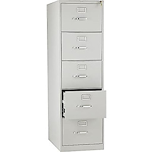 Hon 315CPQ Five-Drawer, Full-Suspension File, Legal Size, 26-1/2-Inch D, Gray