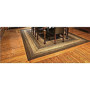 IHF Home Decor | Cappuccino Premium Braided Collection | Primitive, Rustic, Country, Farmhouse Style | Jute/Cotton | 30 Days Risk Free | Accent Rug/Door Mat | 27"x48" Rectangular