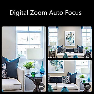 SECUEYE E26 Bulb Camera 5MP WiFi 2.4GHz 5GHz Pan/Tilt 10X Zoom Automatic Tracking Color Night Motion Detection 2-Way Audio SD Card Recording