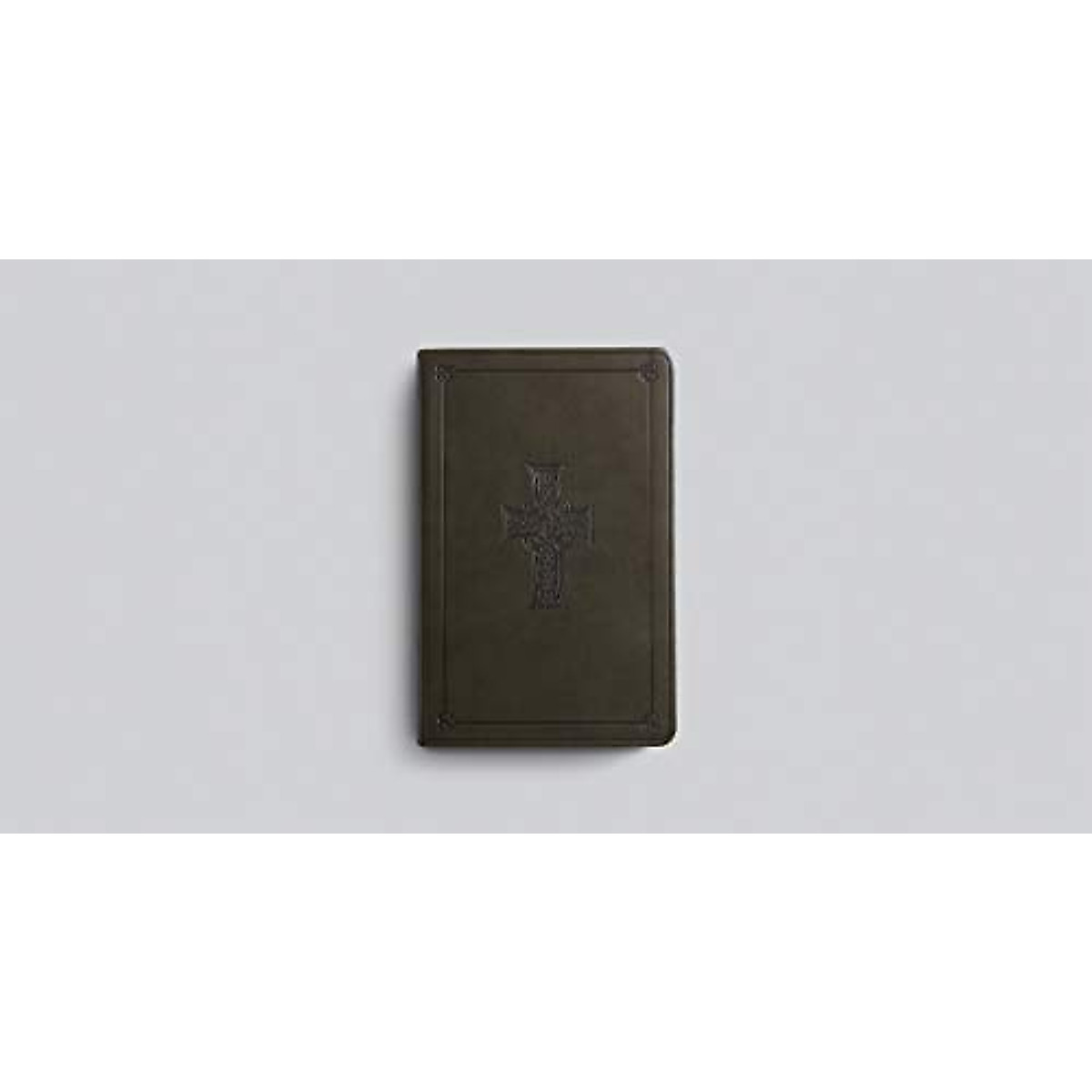 ESV Large Print Value Thinline Bible (TruTone, Olive, Celtic Cross Design)