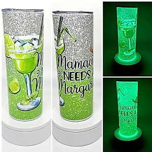 Glow in the Dark Mamacita Needs a Margarita Tumbler Cup