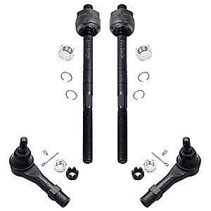 Detroit Axle - Front End 10pc Suspension Kit for Ford Ranger Mazda B2300 B2500 B3000 B4000, 2 Upper Control Arms 2 Lower Ball Joints Inner & Outer 4 Tie Rods 2 Sway Bar Links Replacement