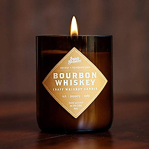 Bourbon Whiskey Brew Candle - Whiskey Gift, Guy Gift, Father's Day Gift - Scotch, Bourbon, Whisky, Man Cave Beer Bottle CandleMADE in USA…