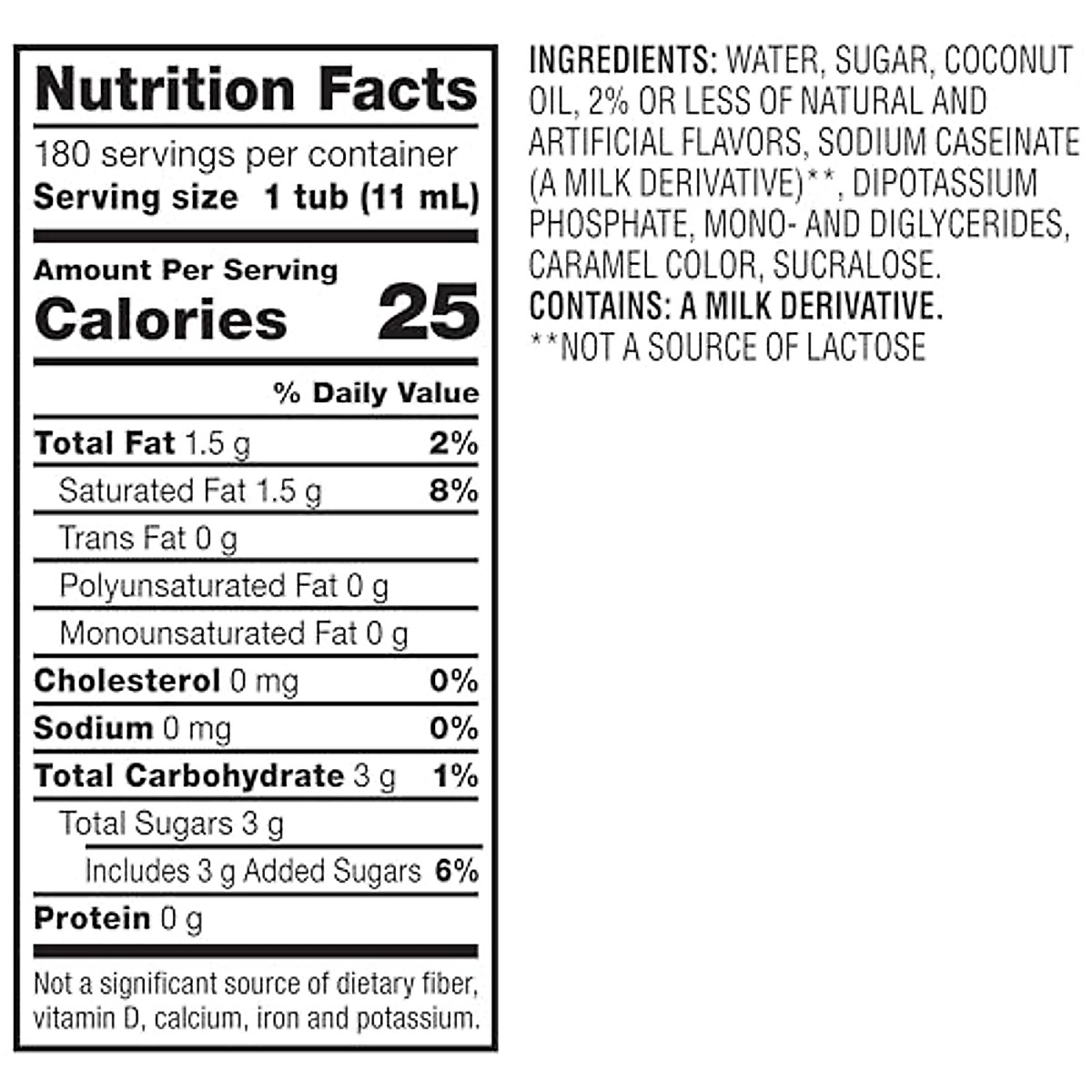 Nestle Coffee mate Coffee Creamer, Vanilla Caramel, Liquid Creamer Singles, Non Dairy, No Refrigeration, 0.37 Fl Oz (Pack of 180)