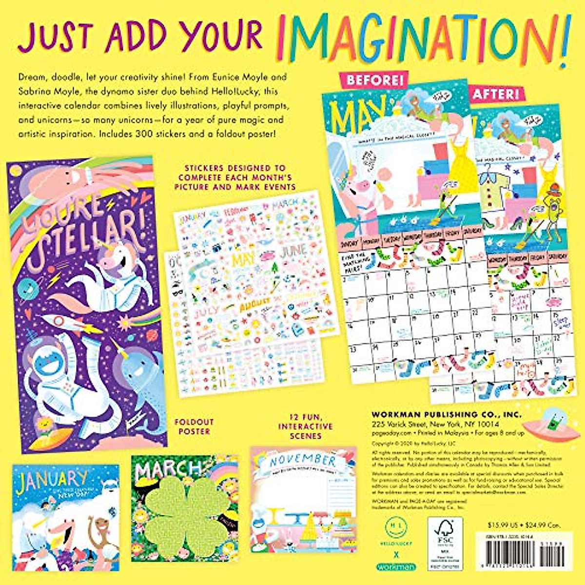 Magical Activity Wall Calendar 2021