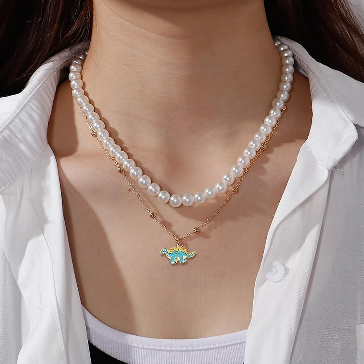 YYMSEN 25 Pcs Bracelet Earring Cartoon Dinosaur Charms Pendant Dinosaur Charms for DIY Bracelet Earring Necklace Keychain Jewelry Crafts Making