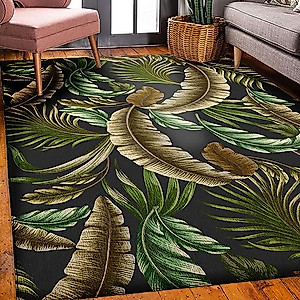 Dalyn Rugs Indoor/Outdoor Tropics TC1 Black Washable 8' x 10' Rug