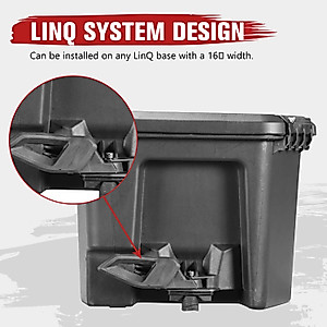 A & UTV PRO Modular Cargo Box for Can Am Maverick, 30 L/7.8 Gallon Rear Storage Cargo Box with Lid for LINQ Can Am Maverick X3 MAX, Trail, Defender, Commander Accessories, Replace OEM#715006830