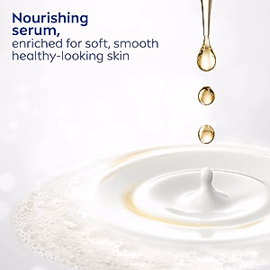 NIVEA Basil and White Tea Body Wash with Nourishing Serum, 20 Fl Oz Bottle